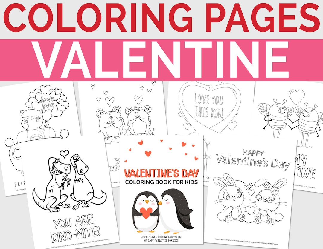 Valentine's Day Coloring Pages | Printable Coloring Pages for Kids | 36 ...