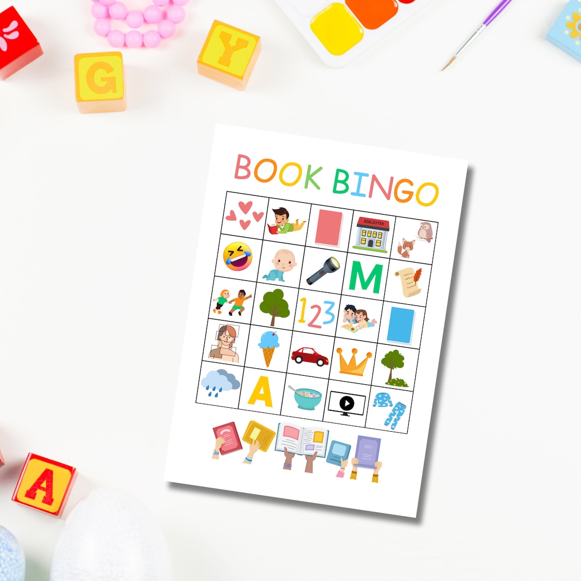 Best Book Bingo for Readers, Bingo Game for Kids, Reading Bingo Book ...