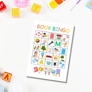 Best Book Bingo for Readers, Bingo Game for Kids, Reading Bingo Book ...