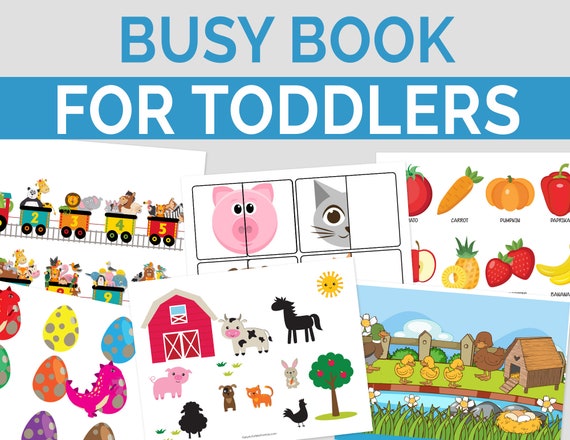 Busy Book Printable Pack for Toddlers Toddler Learning | Etsy