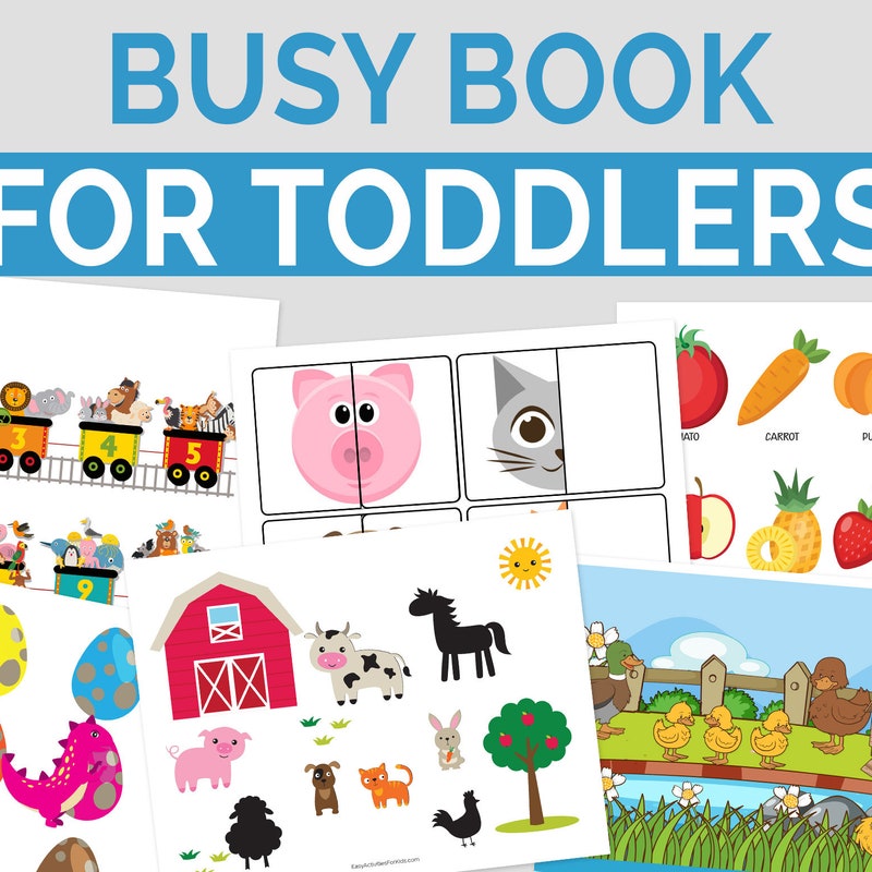 Toddler Busy Book - Etsy