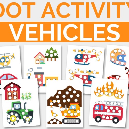 Dot the Colors Activity Pack Preschool Do-a-dots Worksheets - Etsy