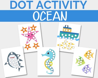 Summer Activity Pack Preschool Season Do-a-dots Worksheets | Etsy