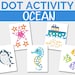 Ocean Summer Activity Pack, Preschool Season Do-a-dots Worksheets ...