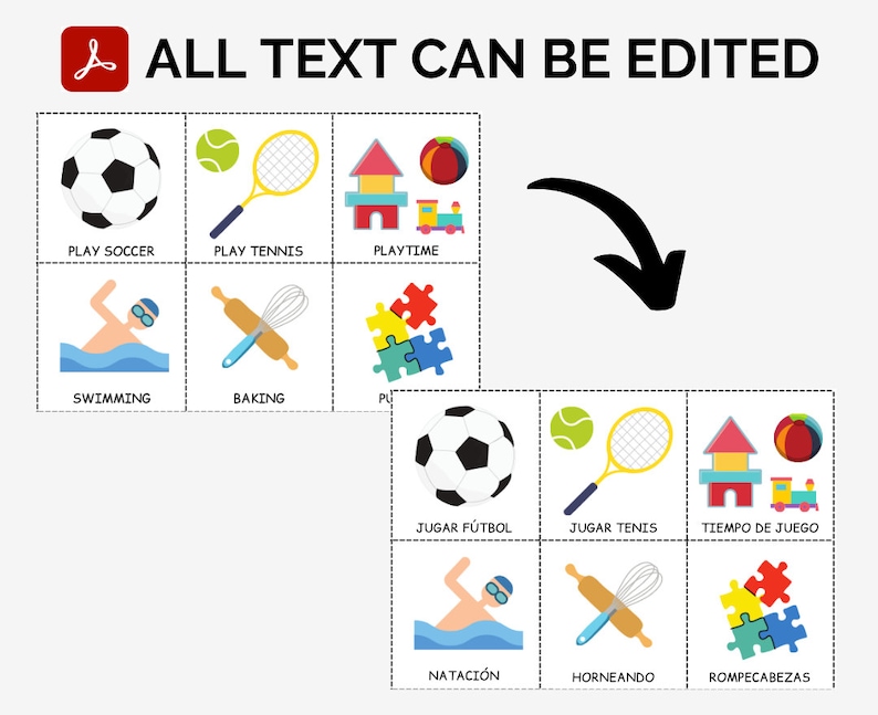 Editable Weekly Visual Routine Chart With Cards Schedule for - Etsy ...