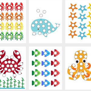 Ocean Summer Activity Pack, Preschool Season Do-a-dots Worksheets ...