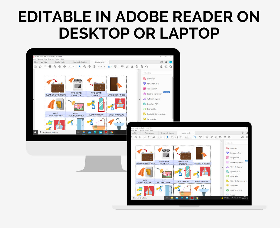 Editable Daily Kids Routine Cards I Visual Schedule Cards - Etsy Canada