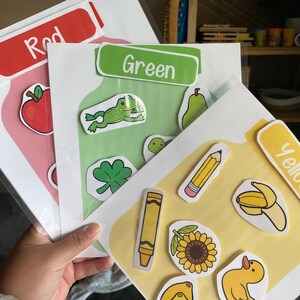 Color Matching Kids Activity, Printable Toddler Learning Game ...