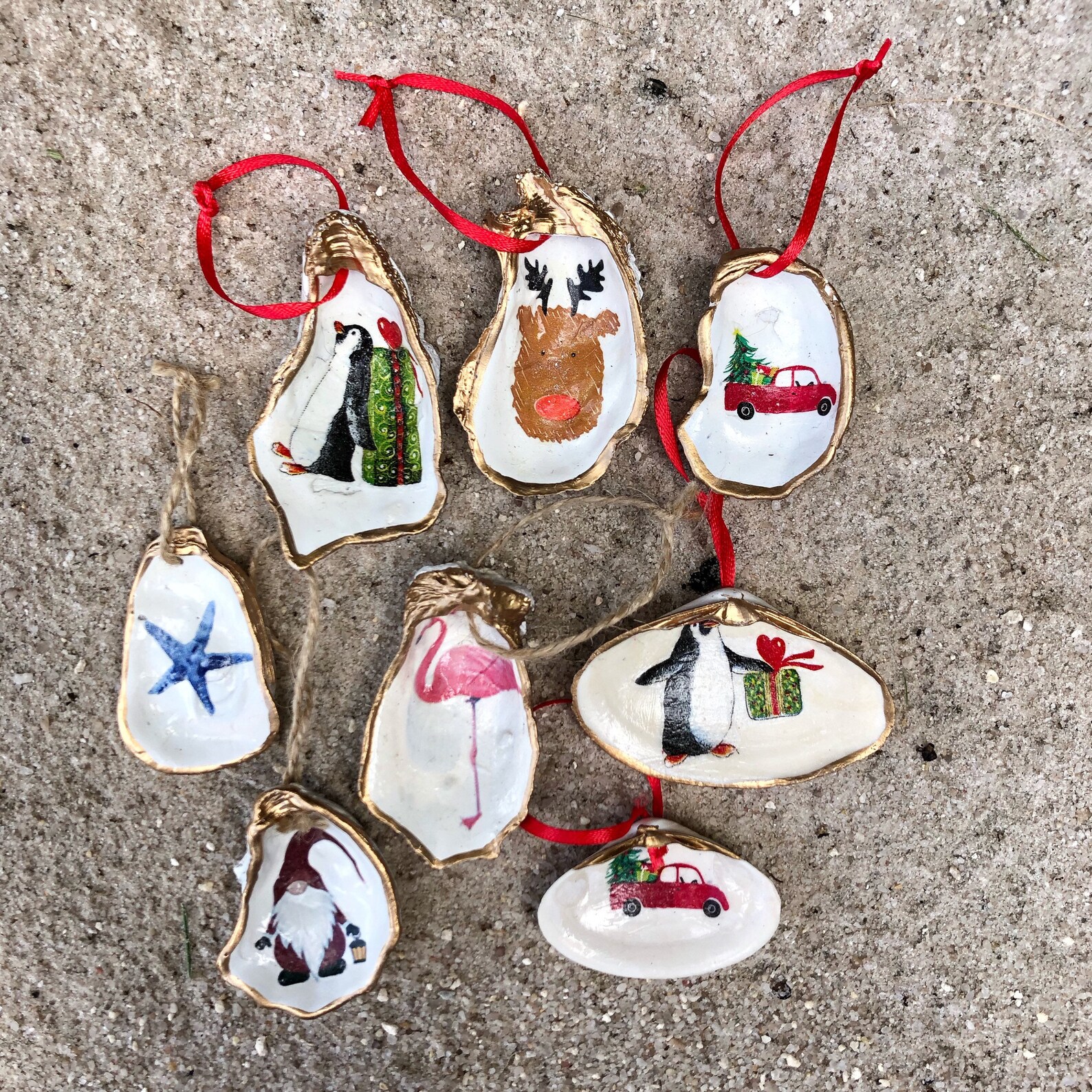 Shell Christmas Ornaments - Etsy