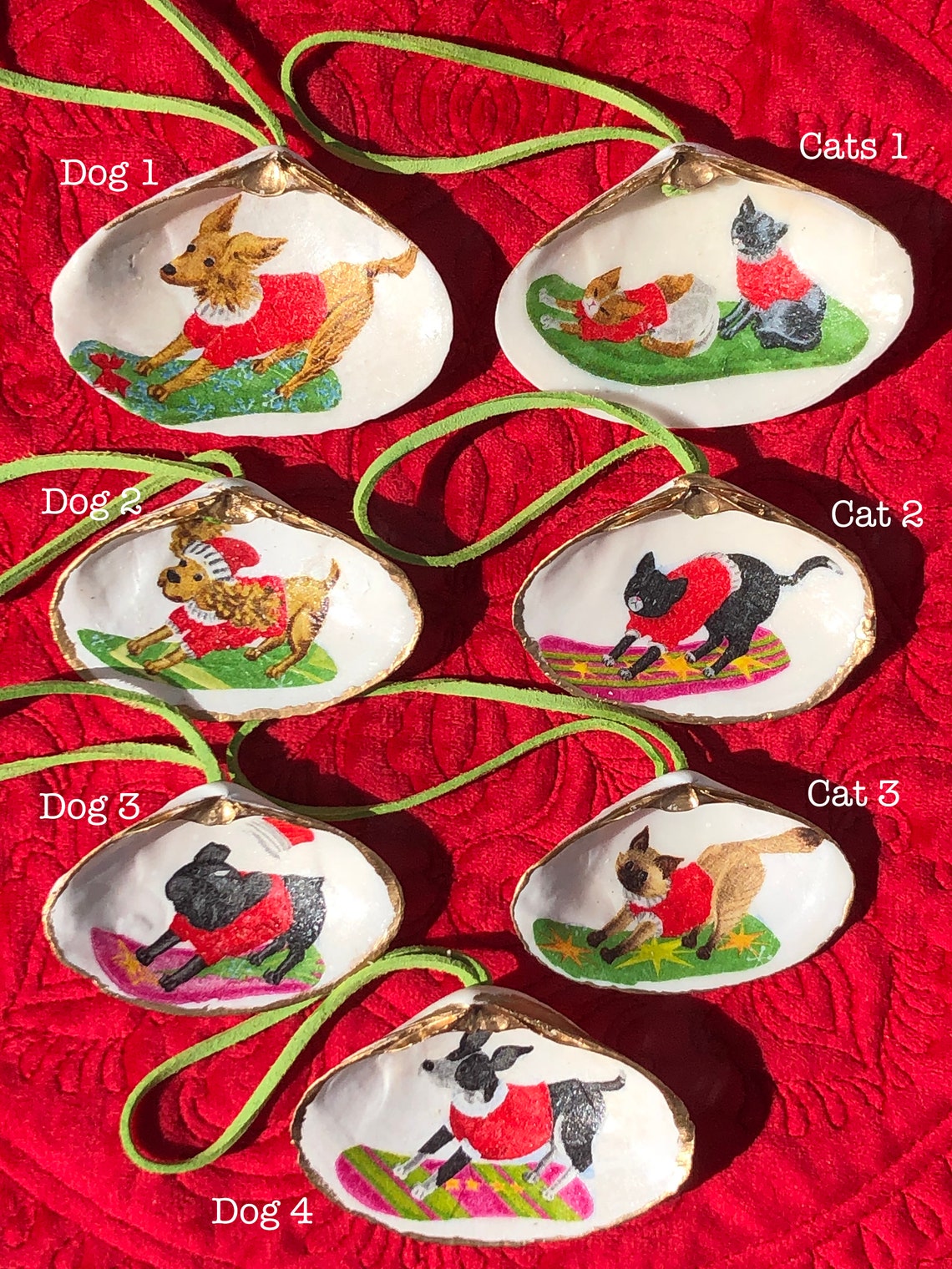 Shell Christmas Ornaments | Etsy