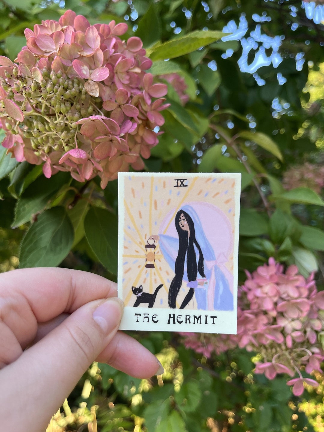 The Hermit Tarot Card Sticker - Etsy