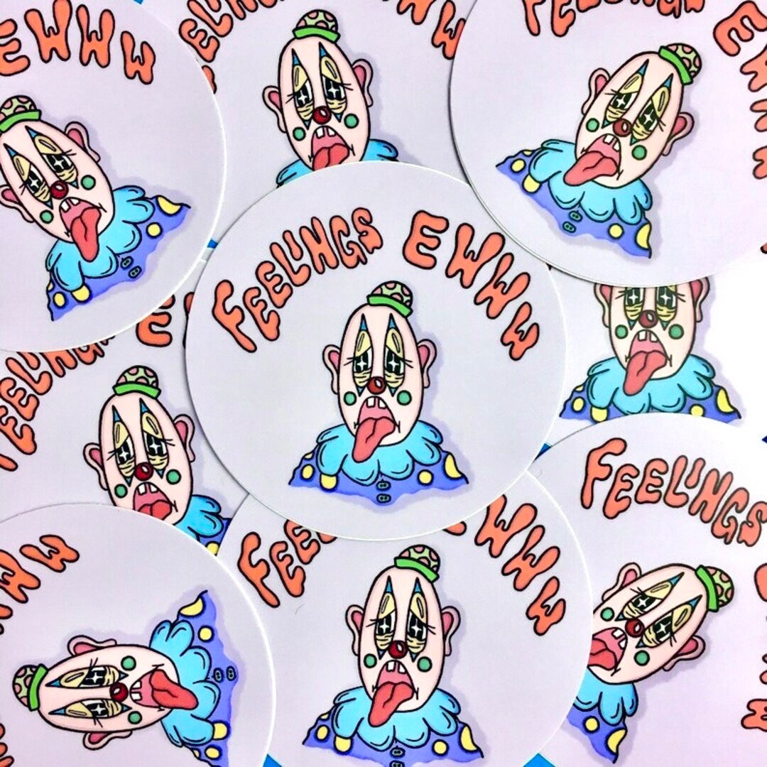 Feelings Sticker | Original Art | Laptop Sticker | Waterproof Sticker ...