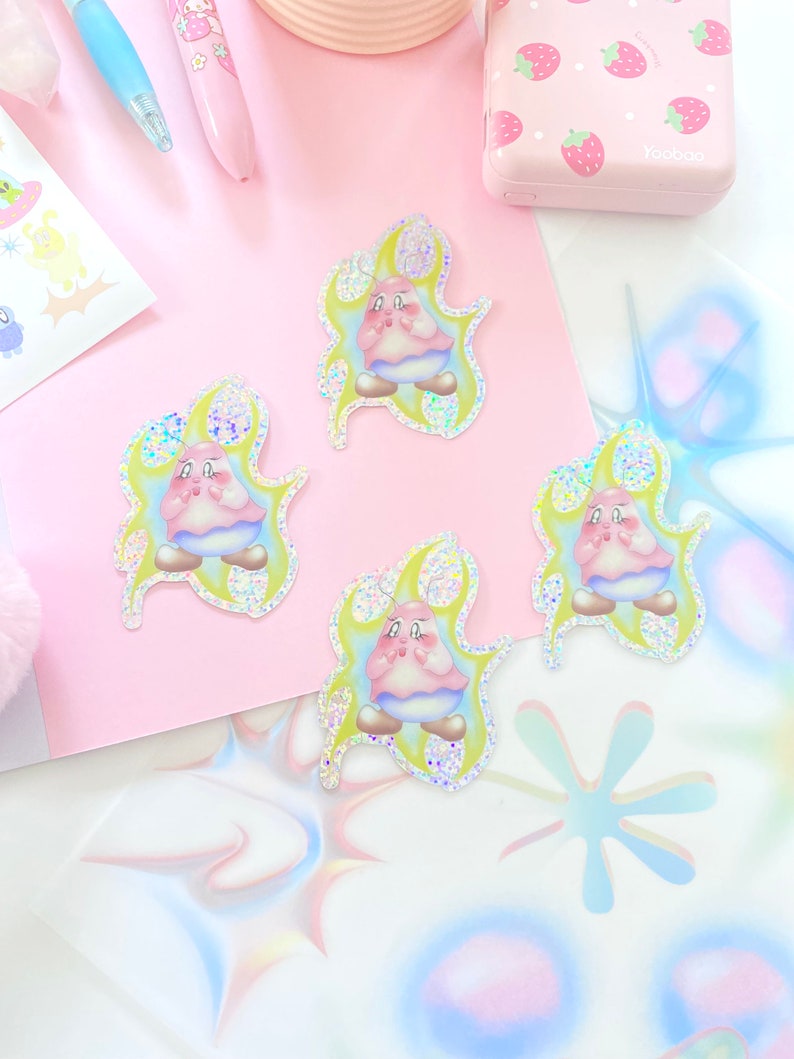 Kidcore Chibi Menhera Waterproof Alien Sticker Fairykei Clowncore ...