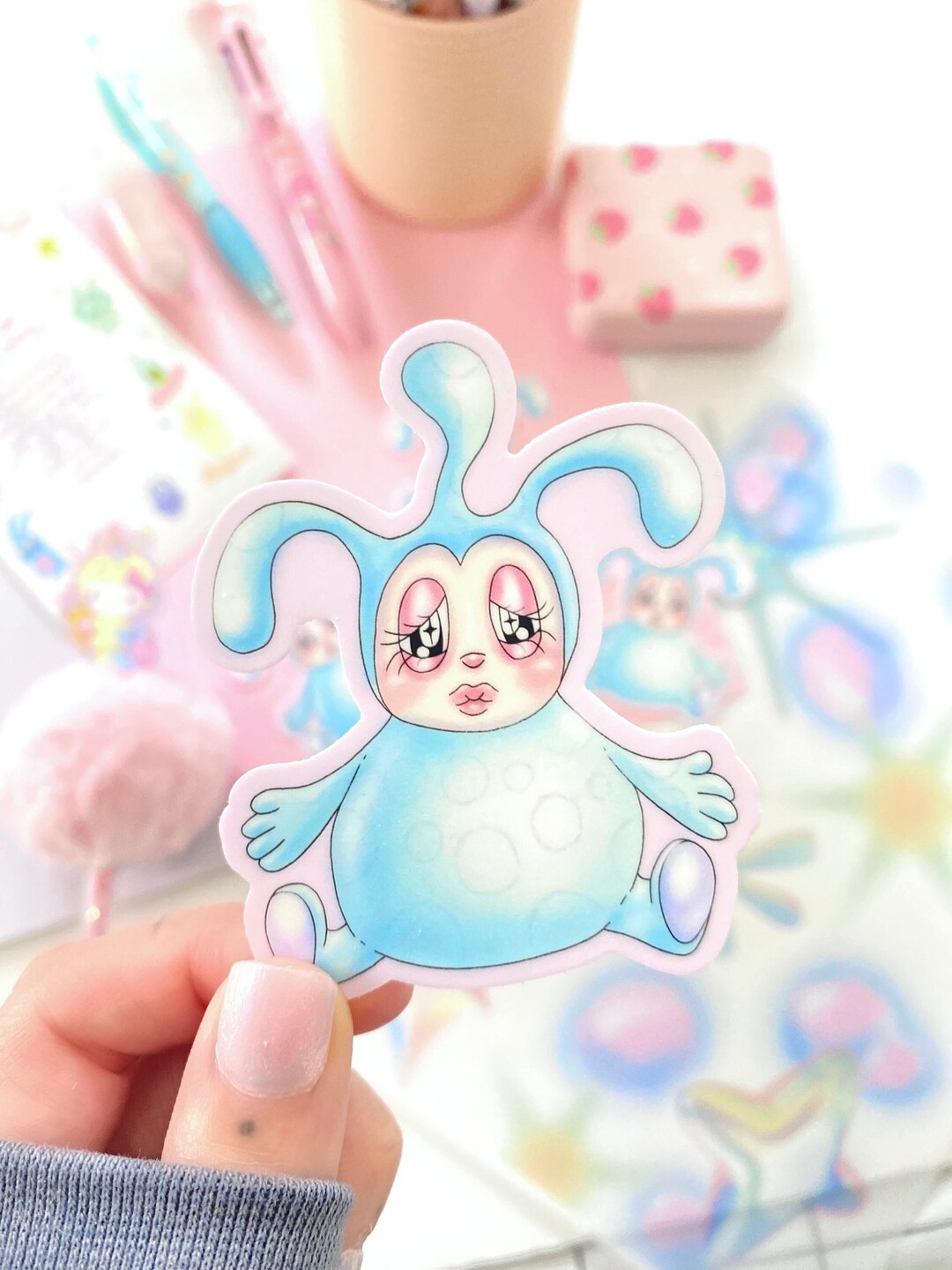 Cool Sticker Creepy Cute Weird Waterproof Decal 2000s Stuff Clowncore ...