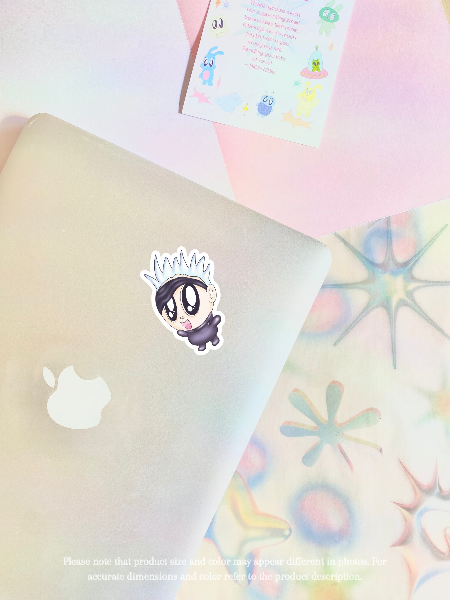 Cute Anime Decal Gojo Sticker Kawaii Chibi Satoru Gojo Jujutsu Kaisen ...