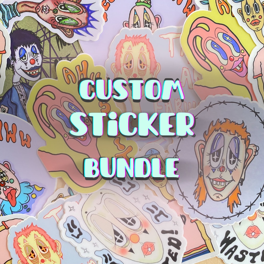 Creepy Cute Weird Stuff Sticker Pack Bundle Cool Stickers Original Art ...