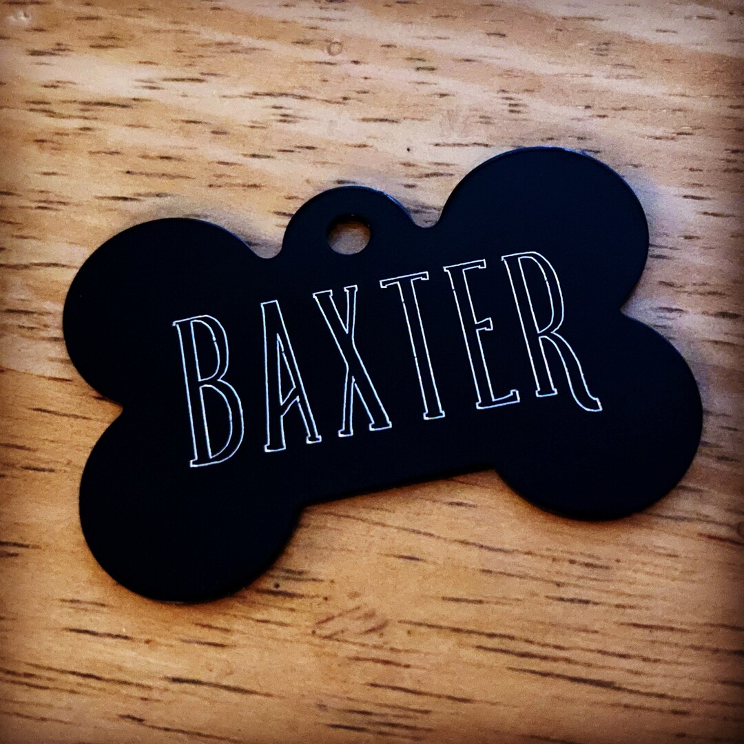 Dog Bone Shaped Pet ID Tag for Your Favorite Furry Friend - Etsy