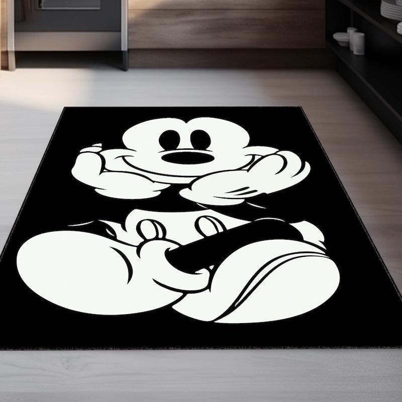 Mickey Mouse Rug - Etsy