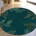 Emerald Green Rug, Green Marble Round Rug, Circle Rug, Gold Rug, Marble ...