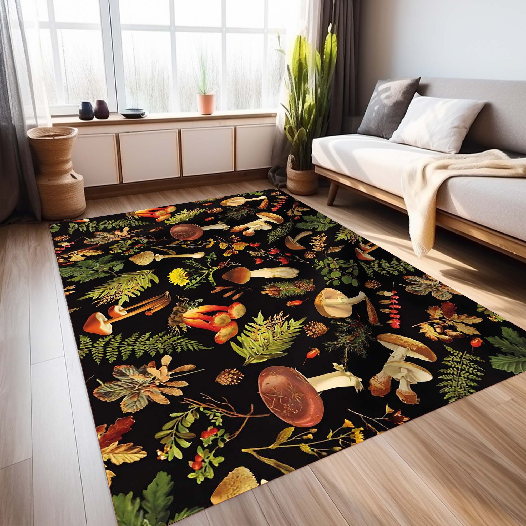 Mushroom Rug, Kitchen Carpet, Gifts for Mushroom Lovers, Gifts for ...
