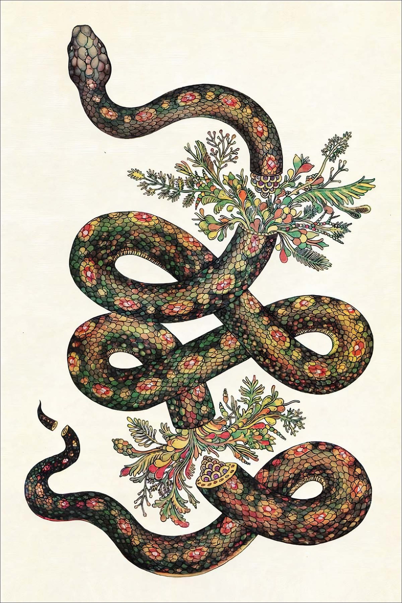 Snake Rug, Snake Design Rug, Salon Rug, Rugs, Tumbled Rug, Custom Rug ...