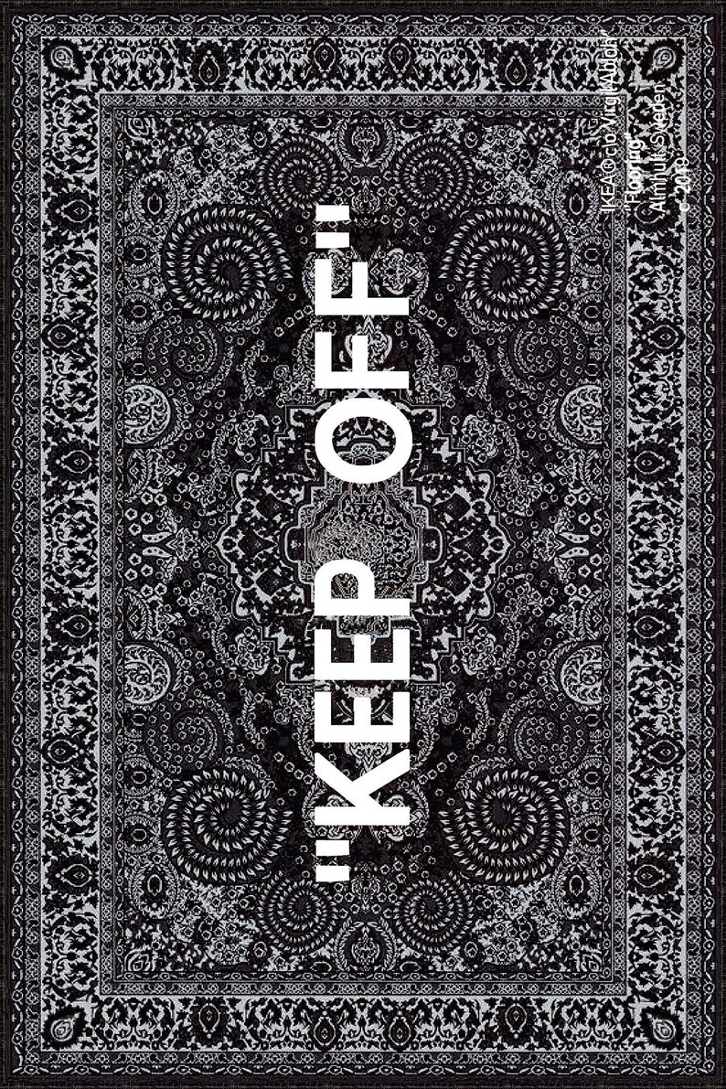 Keep off Rug, Classic-dark Grey Rug, Modern Room Rug, Home Decor Rug ...