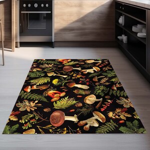 Mushroom Rug, Kitchen Carpet, Gifts for Mushroom Lovers, Gifts for ...
