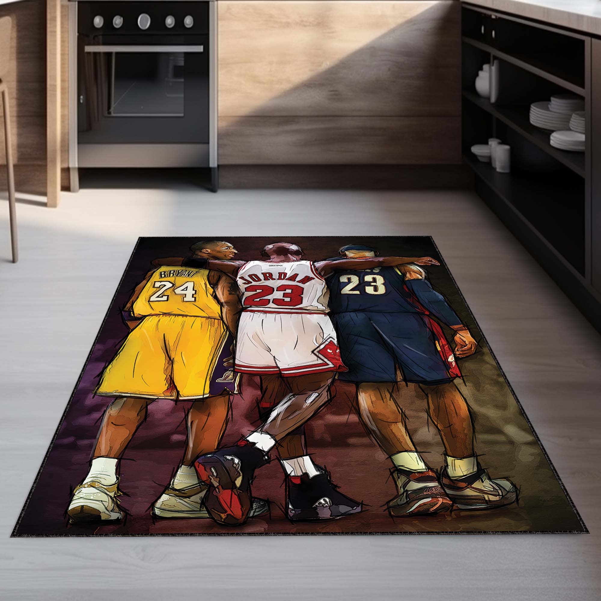 Legend NBA Rug, Amazing Team Rug, Basketball Rug, Famous Basketball ...
