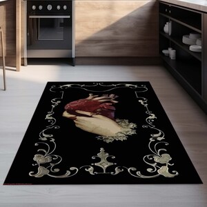 Horror Rug, Gothic Rug, Vampire Rug, Movie Rug, Scary Rug, Salon Rug ...