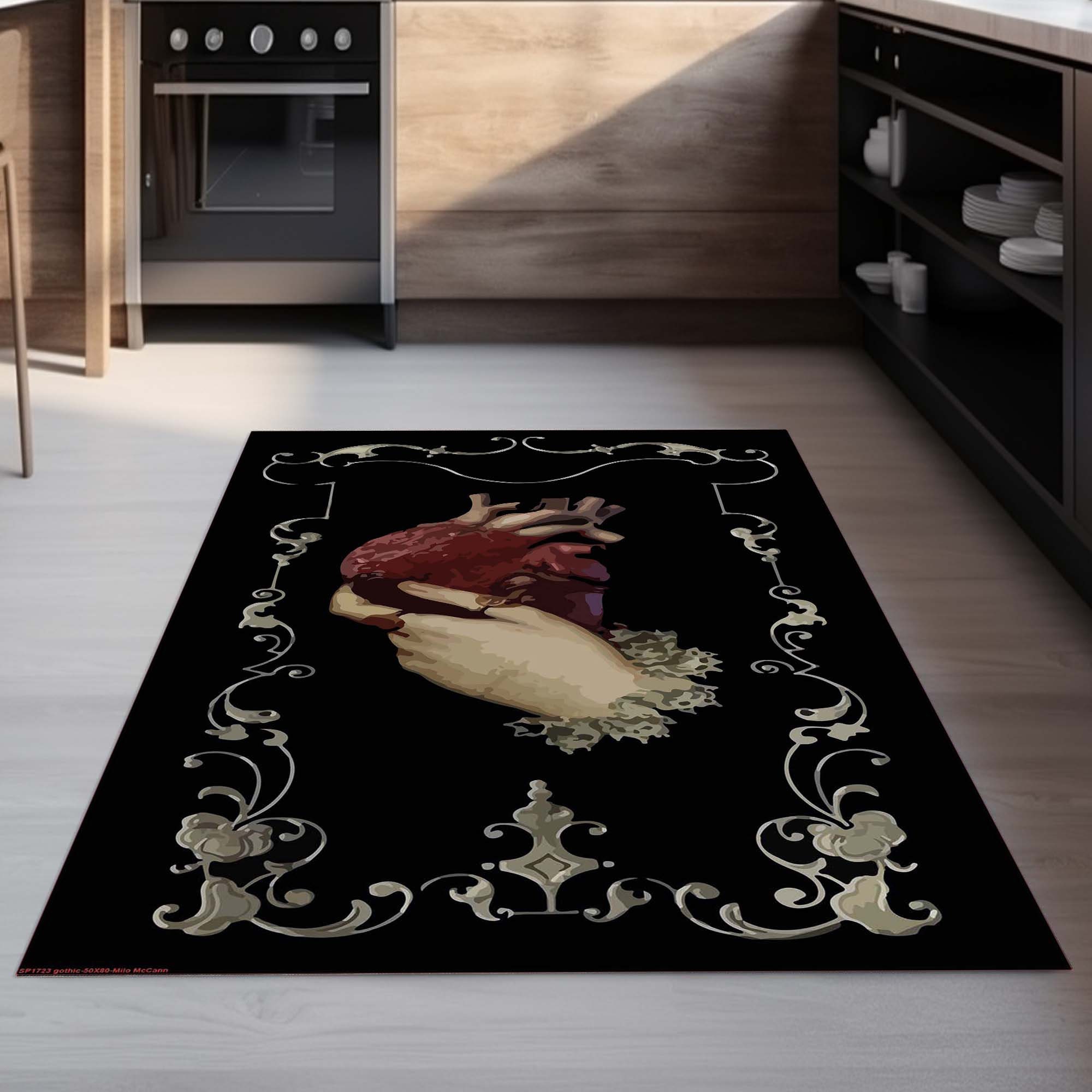 Horror Rug, Gothic Rug, Vampire Rug, Movie Rug, Scary Rug, Salon Rug ...