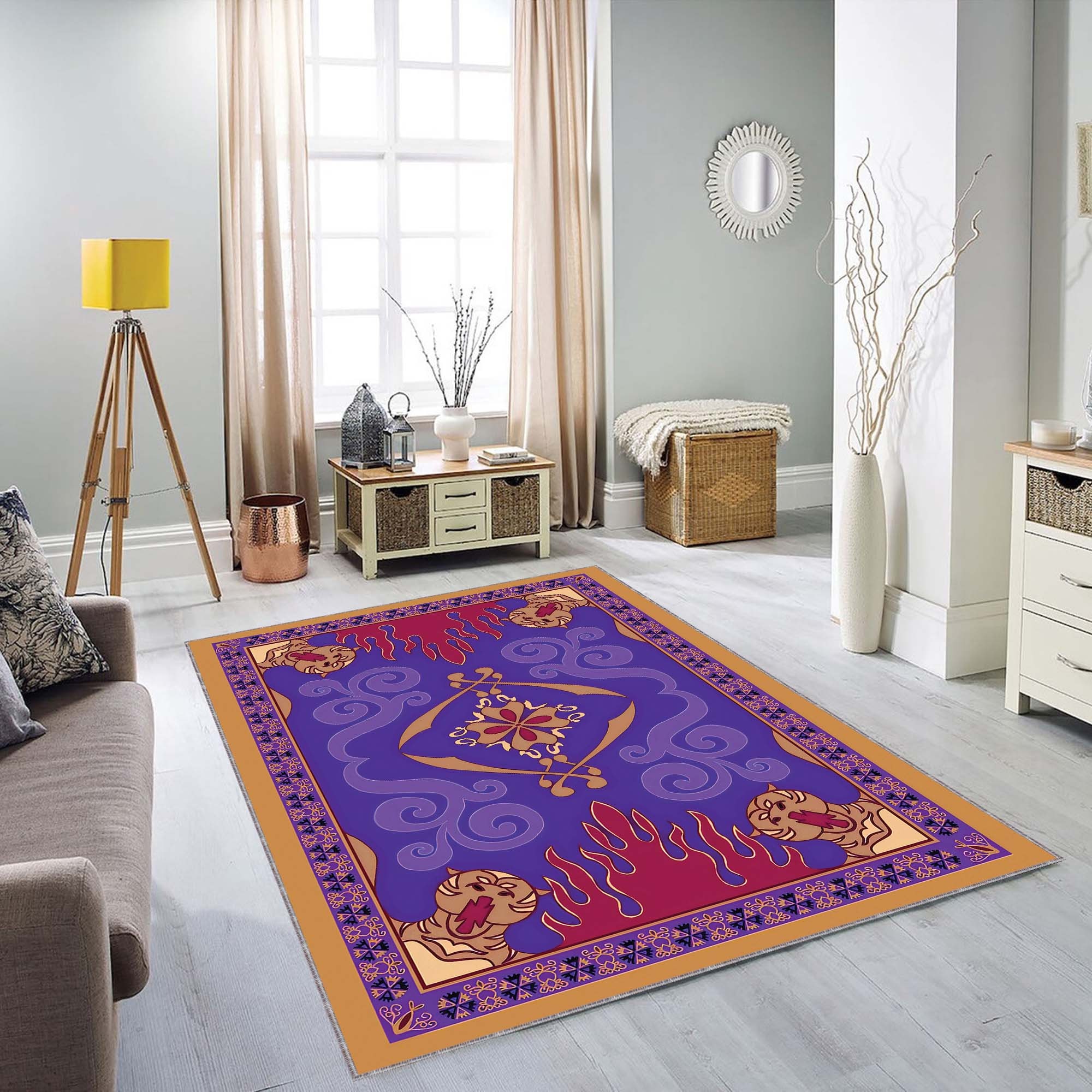 Aladdin Rug, Magic Rug, Aladdin Rug, Tale Magic Rug, for Living Room ...