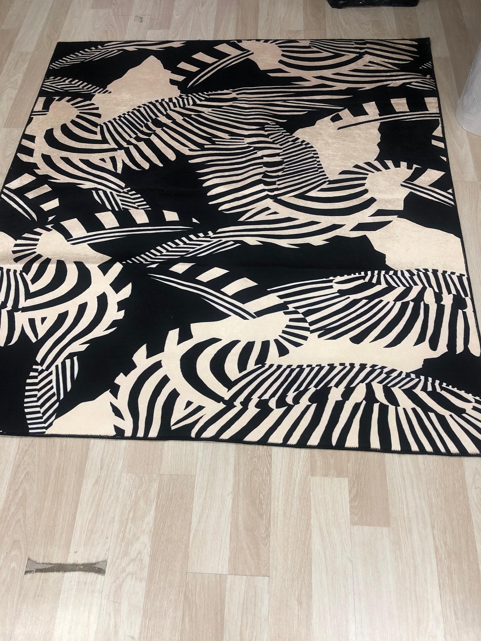 Zebra Pattern Rug, Zebra Skin Bedroom Rug, Non Slip Washable Rug ...