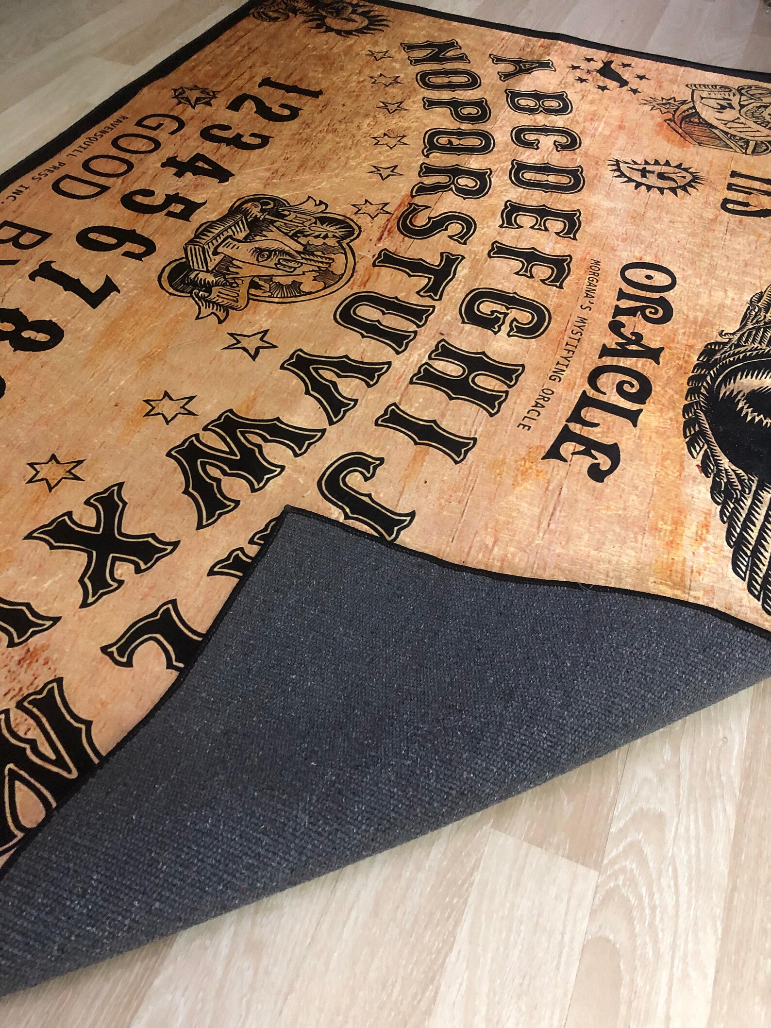 Quija Board Rug, Quija Board Rug, Spirit Board Rug, Board Rug ...