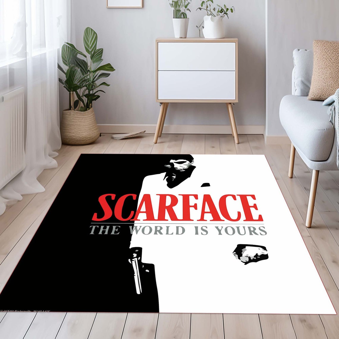 Scarface Rug, Tony Montana Rug, Scarface Movie Rug, Scarface Carpet ...