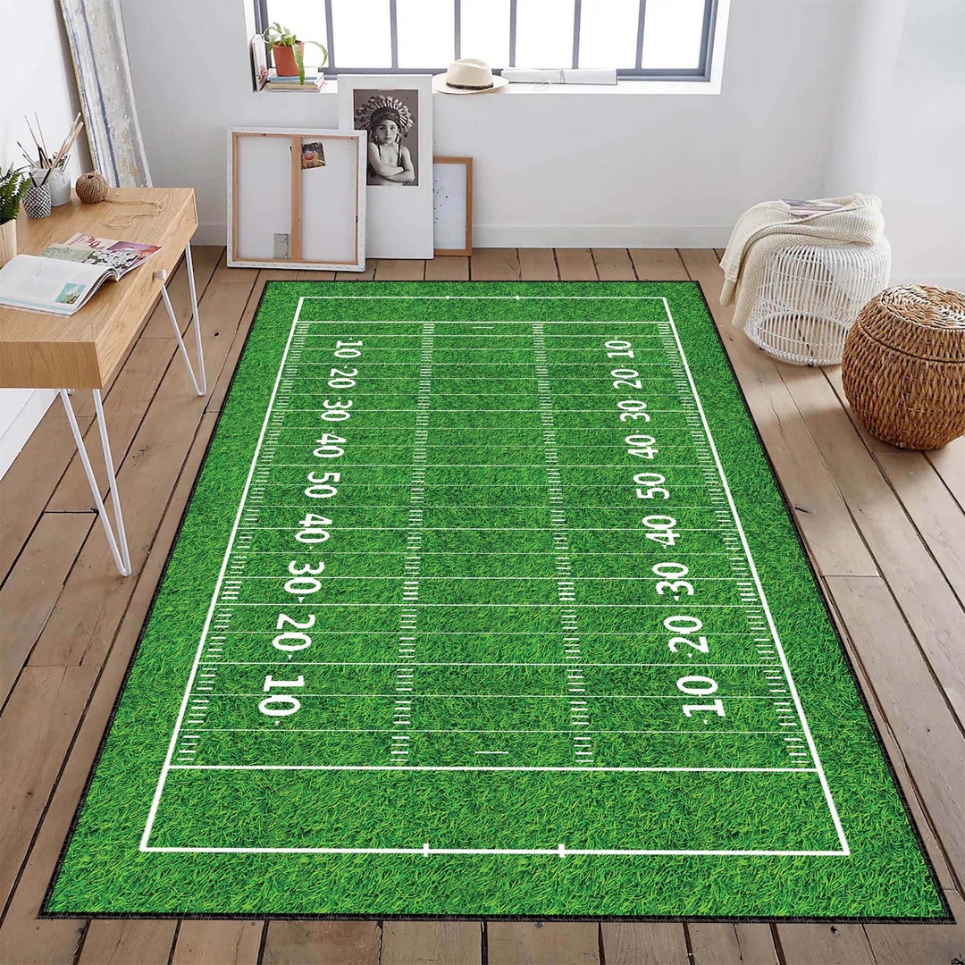 American Football Rug, Sport Rug, Game Room Rug, American Football ...