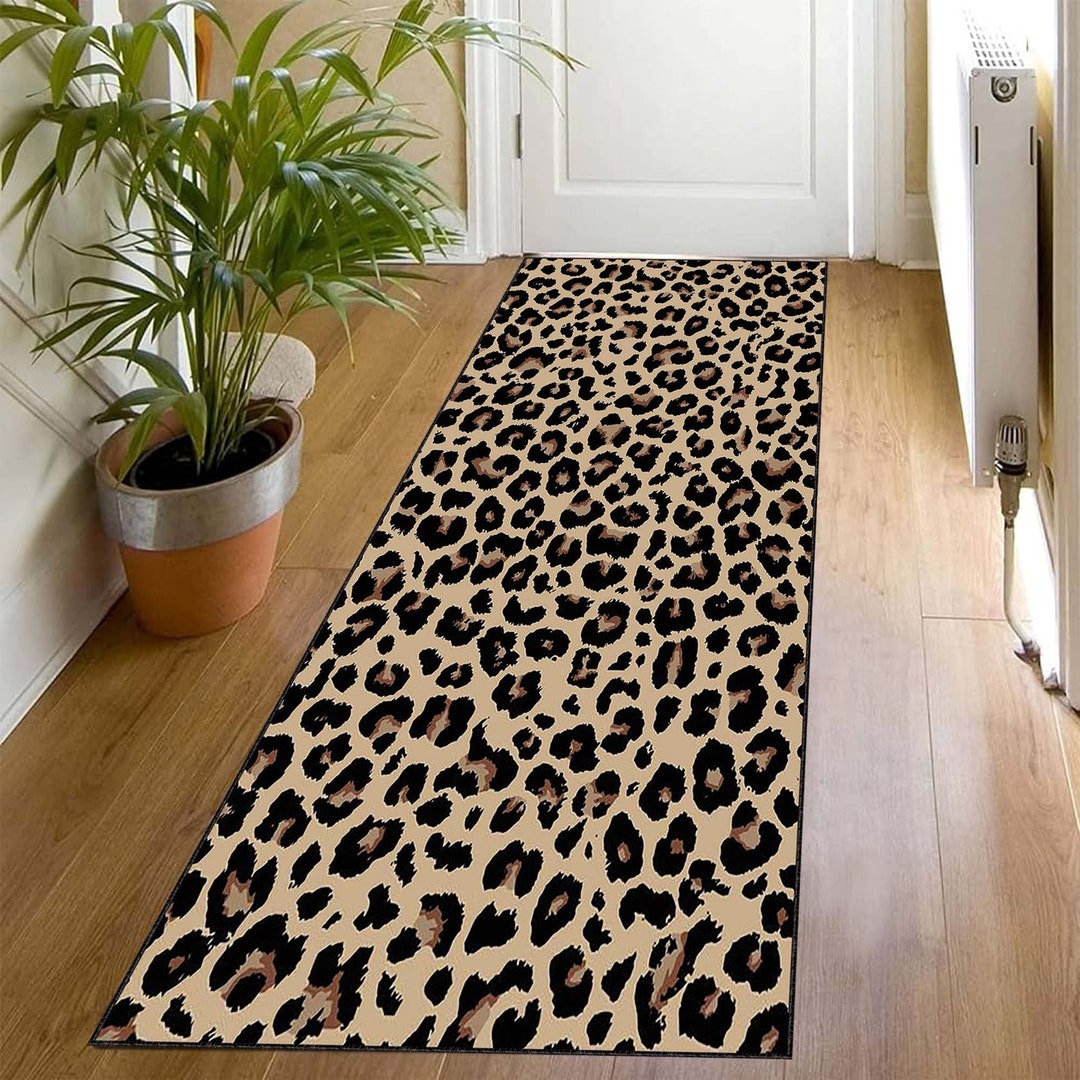 Leopard Runner Rug, Leopard Pattern Runner Rug, Animal Home Decor Rug ...