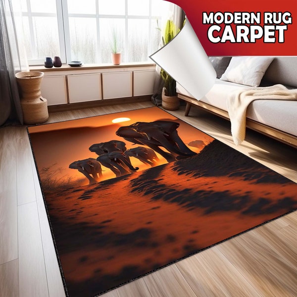 Elephant Rug - Etsy