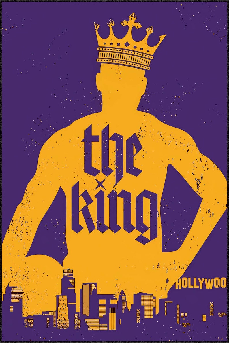 The King Rug, Los Angels Rug, Amazing Rug, Lebron James Rug, King of LA ...