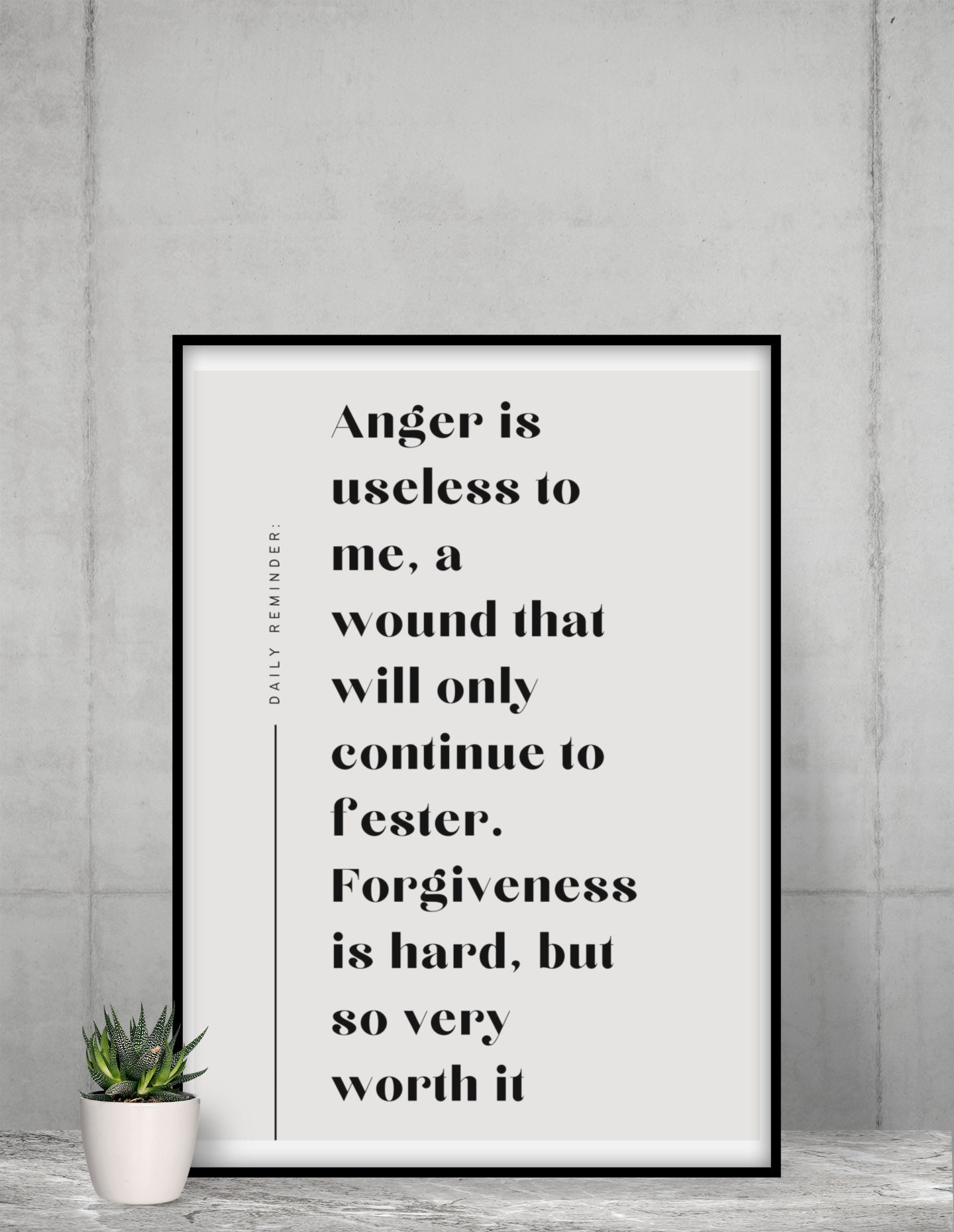 Anger & Forgiveness - Printable Poster - Instant Digital Download - SVG ...