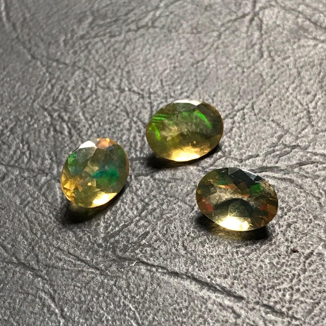 Ct-2.10 Natural Opal Faseted Oval Shape Opal Gemstone AAA Quality ...