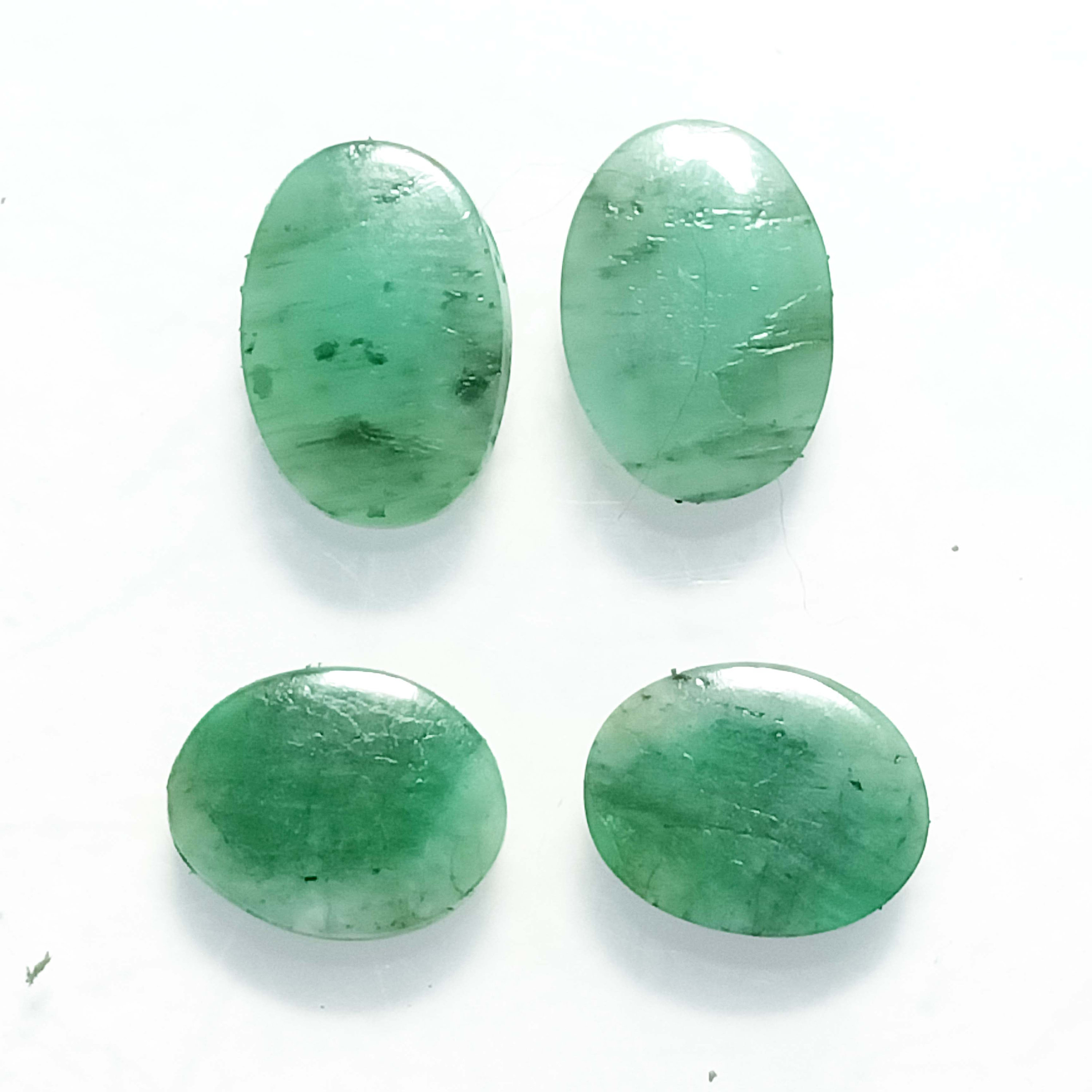 100% Natural Emerald Pair Slice Fancy Shape Genuine Emerald Slice ...