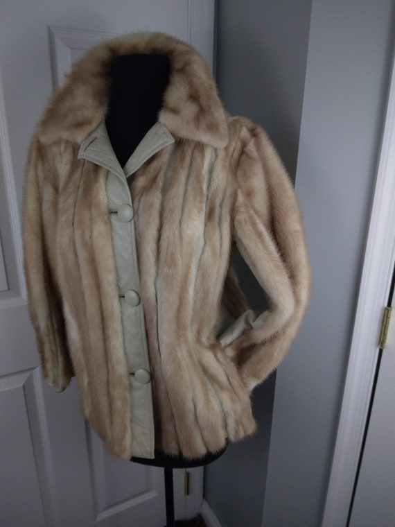 Gorgeous 1970's Mink & Leather Panel Jacket - Excelle… - Gem
