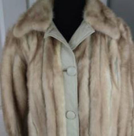 Gorgeous 1970's Mink & Leather Panel Jacket - Excelle… - Gem