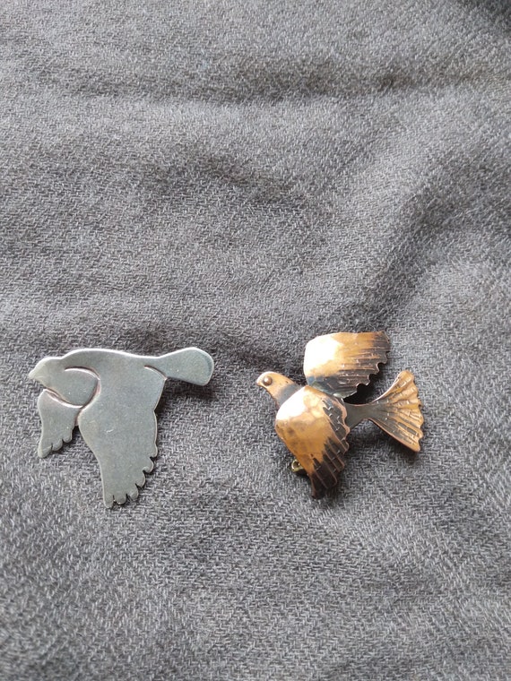 vintage copper 2 birds - Gem