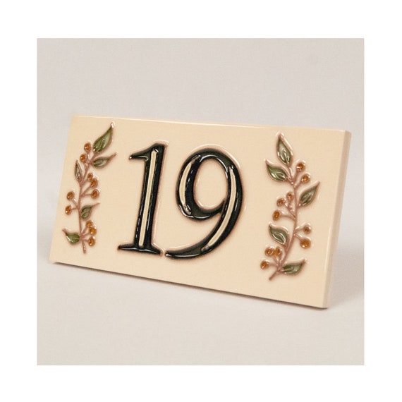 House Number Custom Ceramic Tile | Etsy