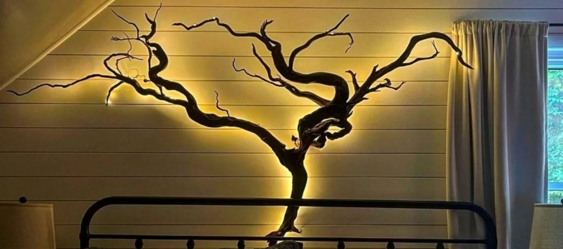 Glowing Tree Wall-art - Etsy