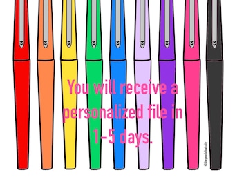 Flair Pen Digital File - Etsy