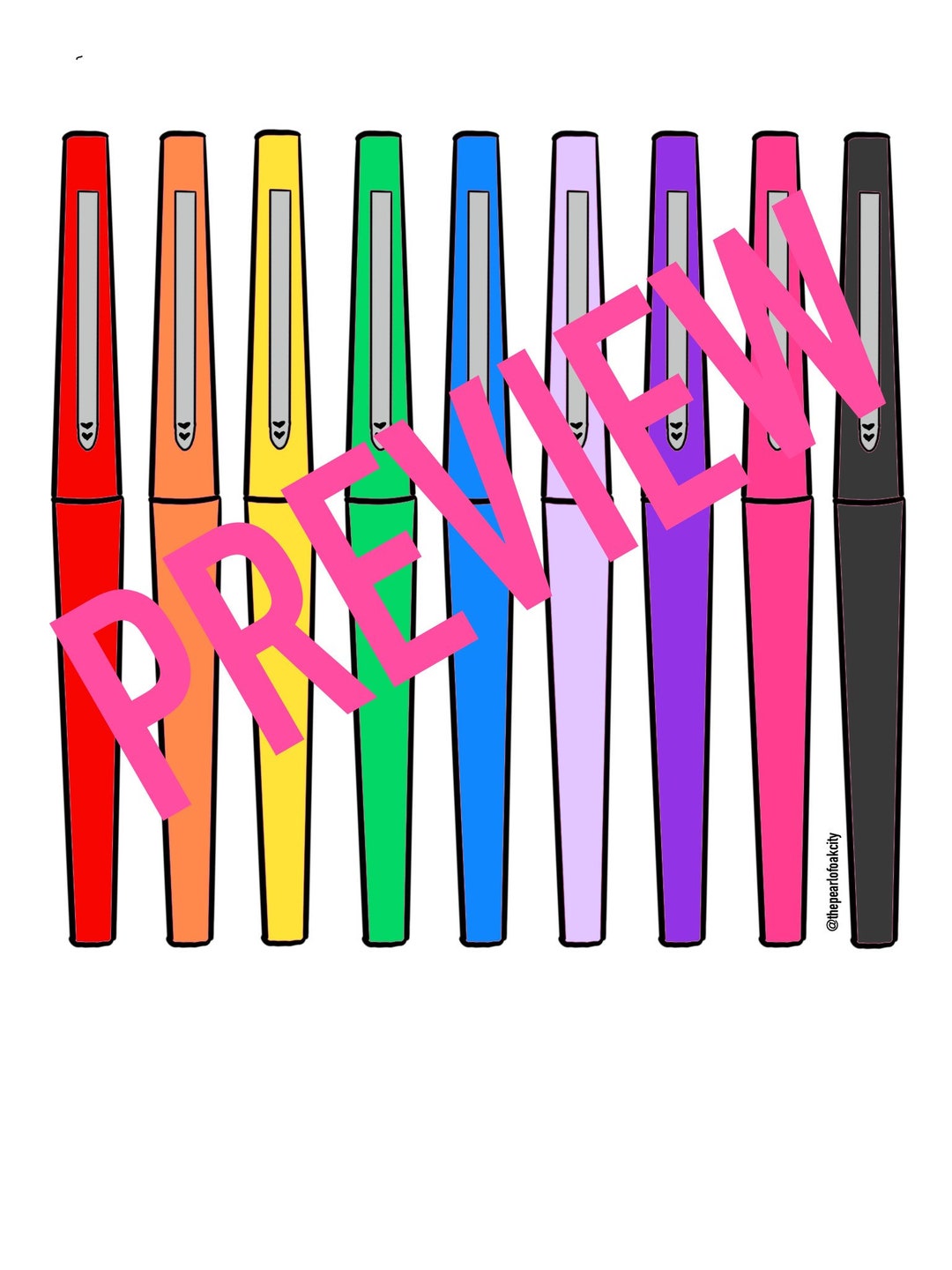 Flair Pen Digital File - Etsy