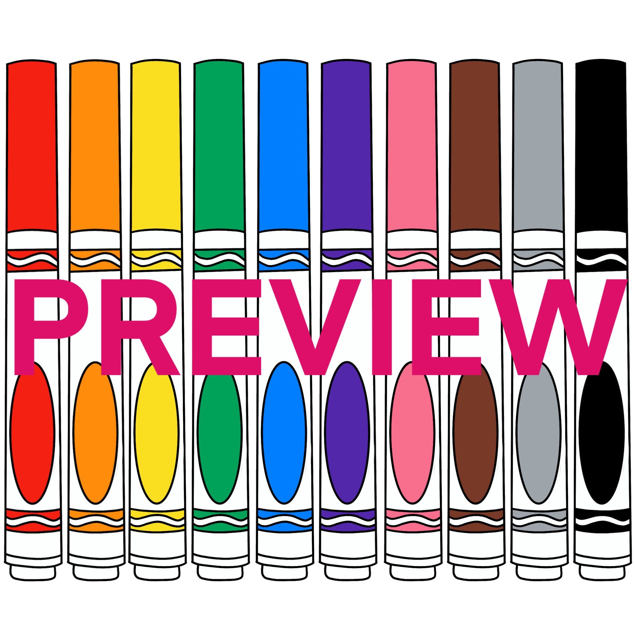 Crayola Markers Clipart