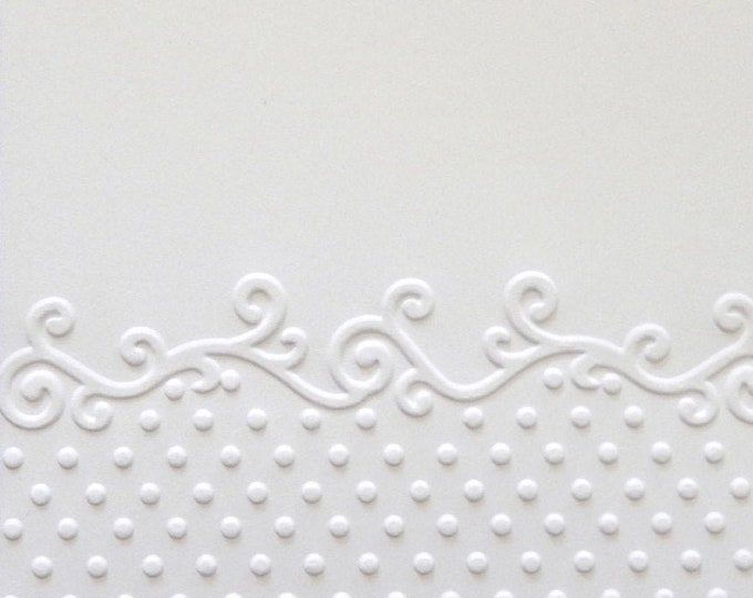 Flourish Dots Embossed Cardstock, Christmas, Birthday, Embossed Sheets ...